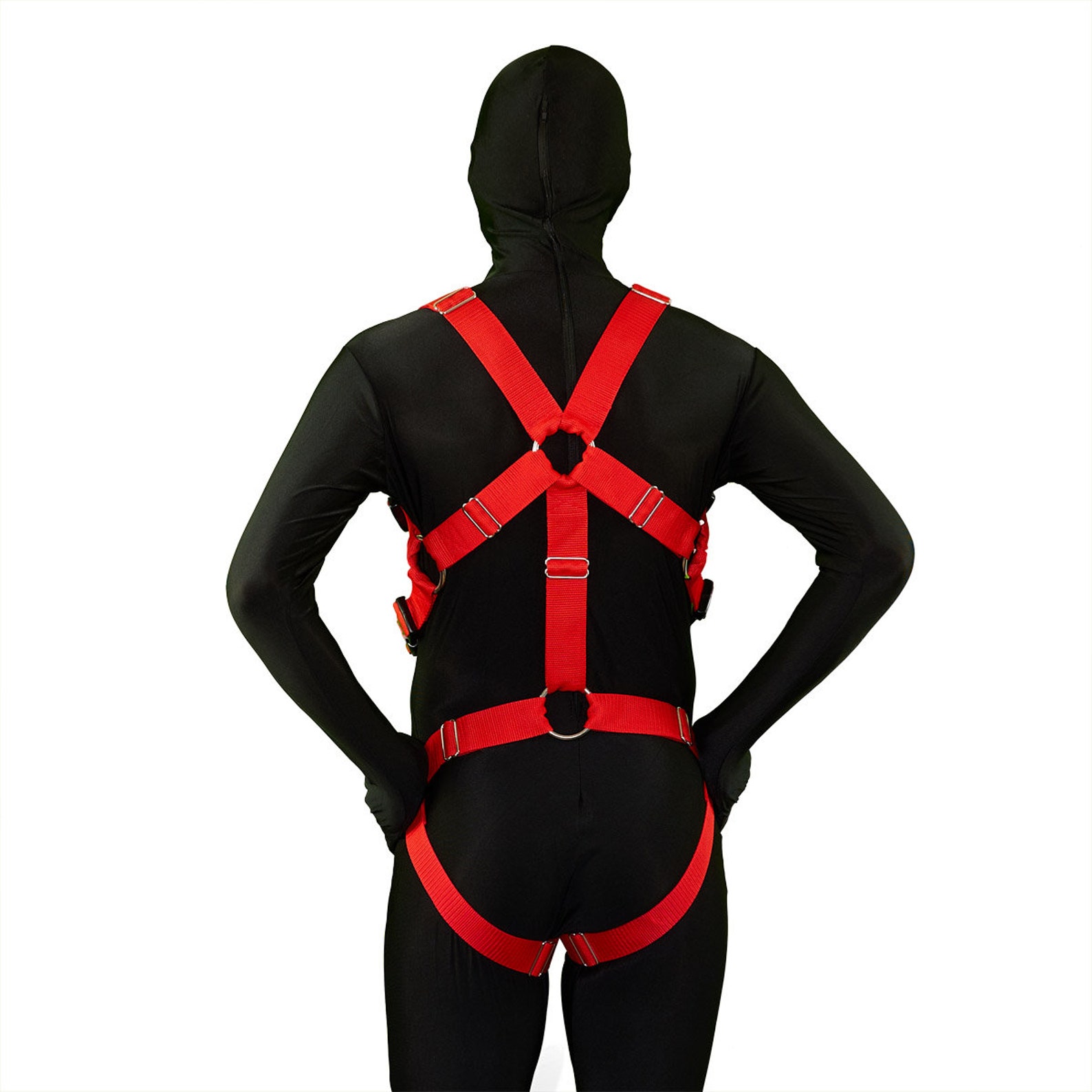 Full X Chest Harness With Leg Straps Body Harness Webbing - Etsy