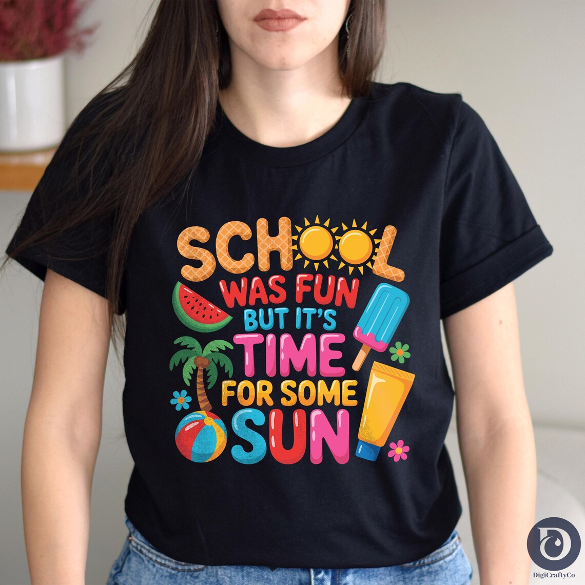 Teacher Summer Break PNG: School's Out Ice Cream Drip (digital Download ...