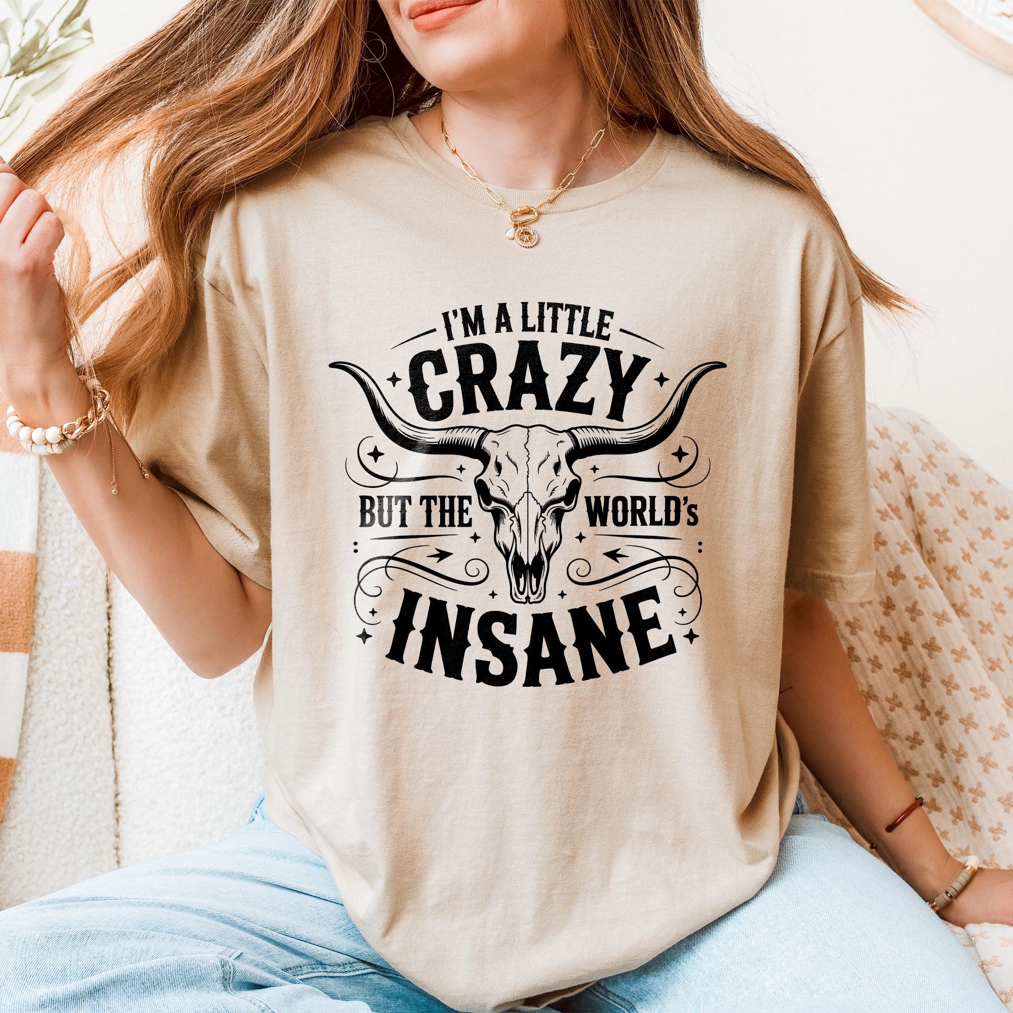 Crazy World Cowgirl PNG: Retro Nashville Shirt Design (digital Download ...