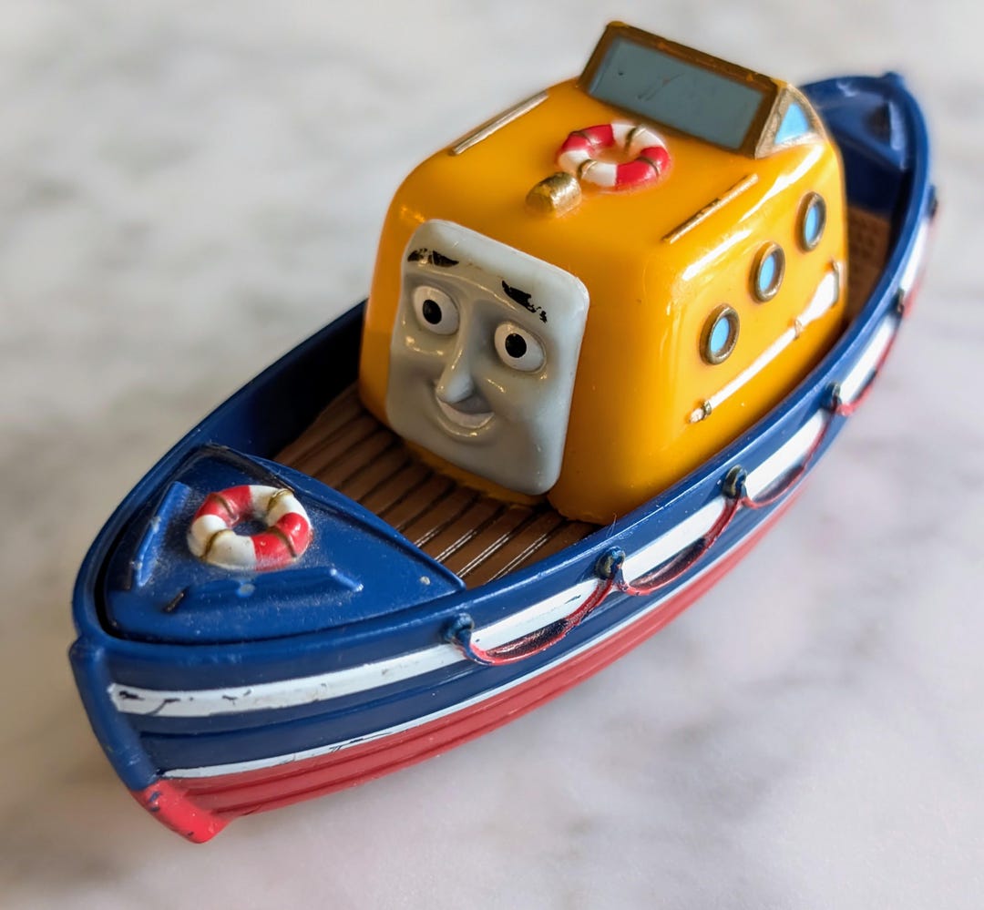 Thomas Tank Engine & Friends Wooden Railway Captain Ship Boat Barge ...