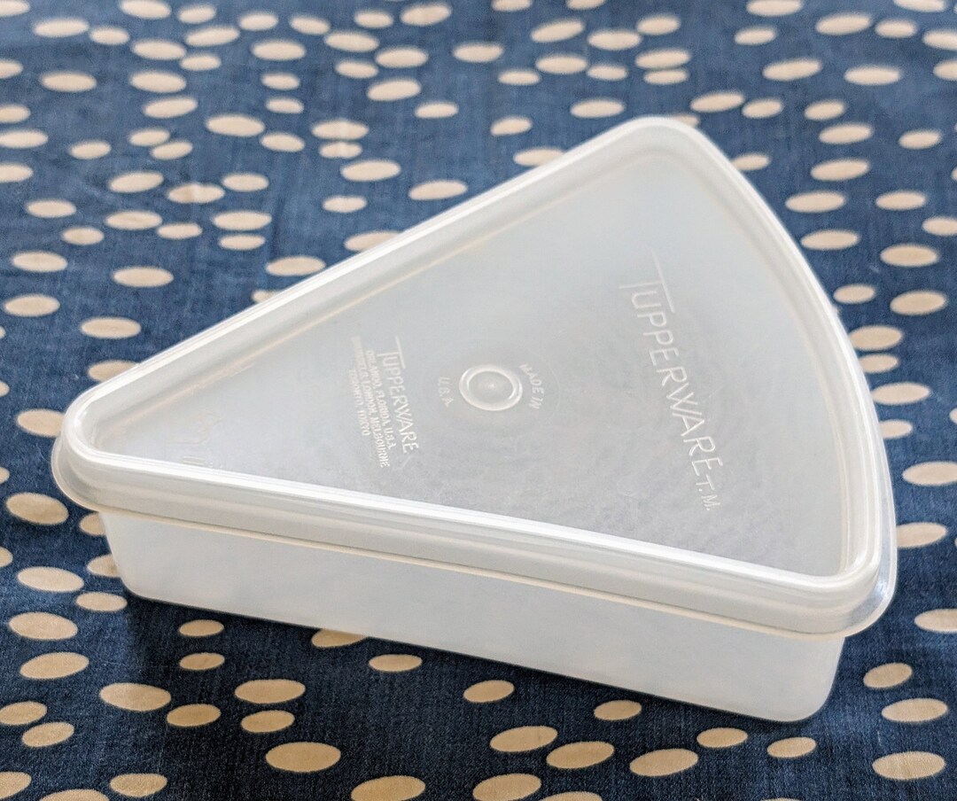 Vintage 1980's Tupperware Seal Single Pie Slice Keeper 269-14 Lid 268 ...