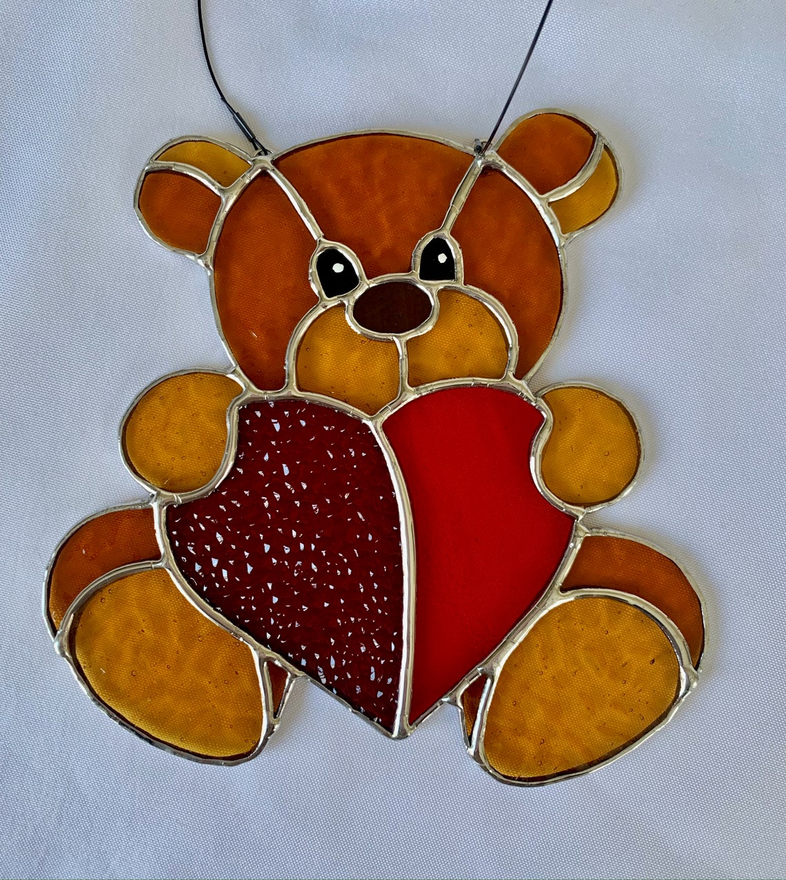 Digital PDF Pattern Teddy Bear With Red Heart | Etsy