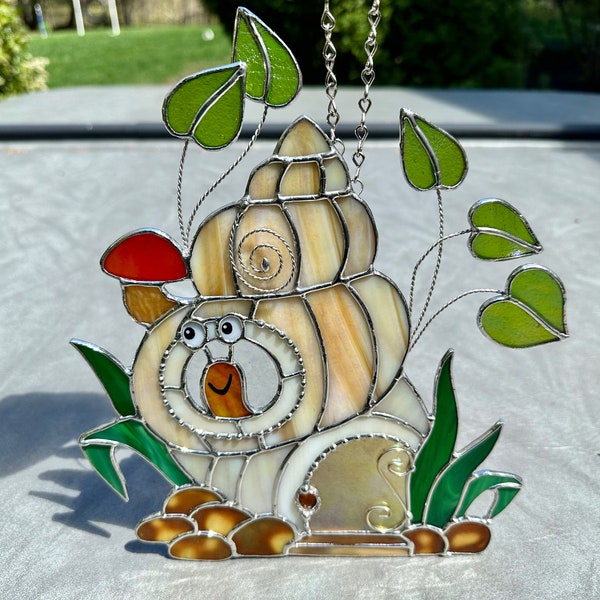 Stained Glass Snail - Etsy