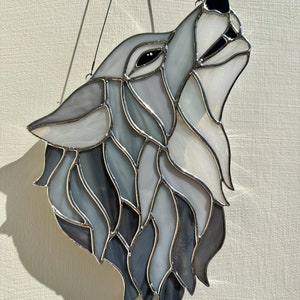 Digital (PDF) Stained Glass Pattern - Howling Wolf Head Profile - Etsy