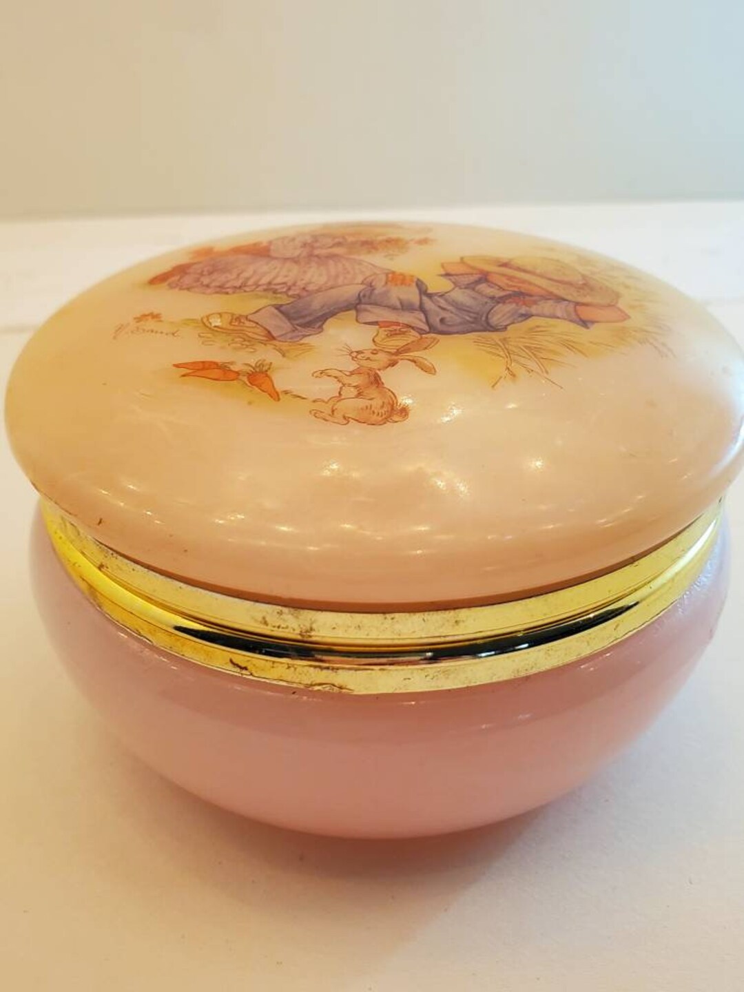 Celluloid Powder or Trinket Box - Etsy