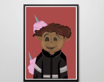 Wybie Lovat Embroidery Button Eye Wybie Lovat Coraline Finished Wybie ...