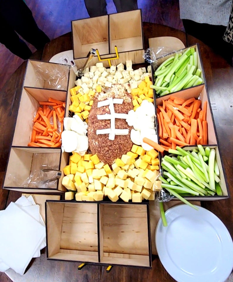 Football Snack Stadium SVG - Laser Cut Svg File - Football Stadium Tray ...