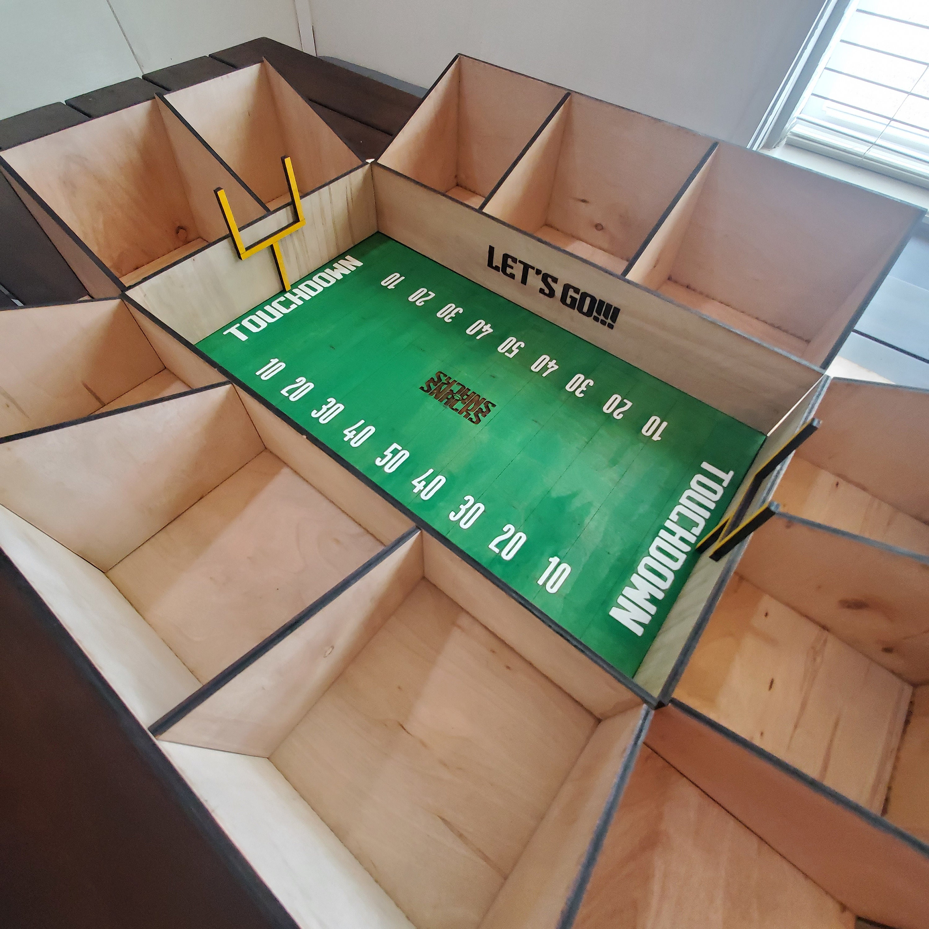 Football Snack Stadium SVG - Laser Cut Svg File - Football Stadium Tray ...