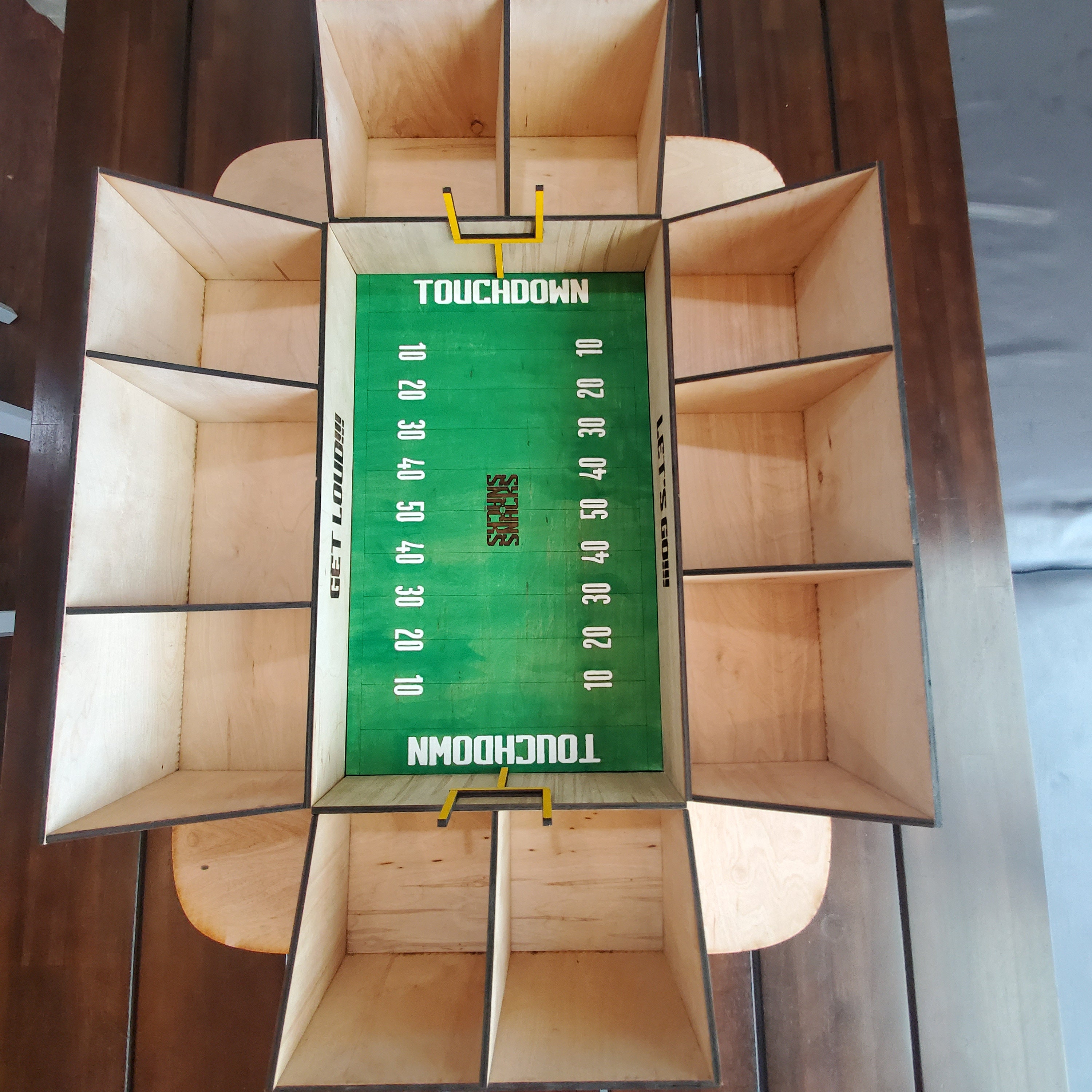 Football Snack Stadium SVG - Laser Cut Svg File - Football Stadium Tray ...