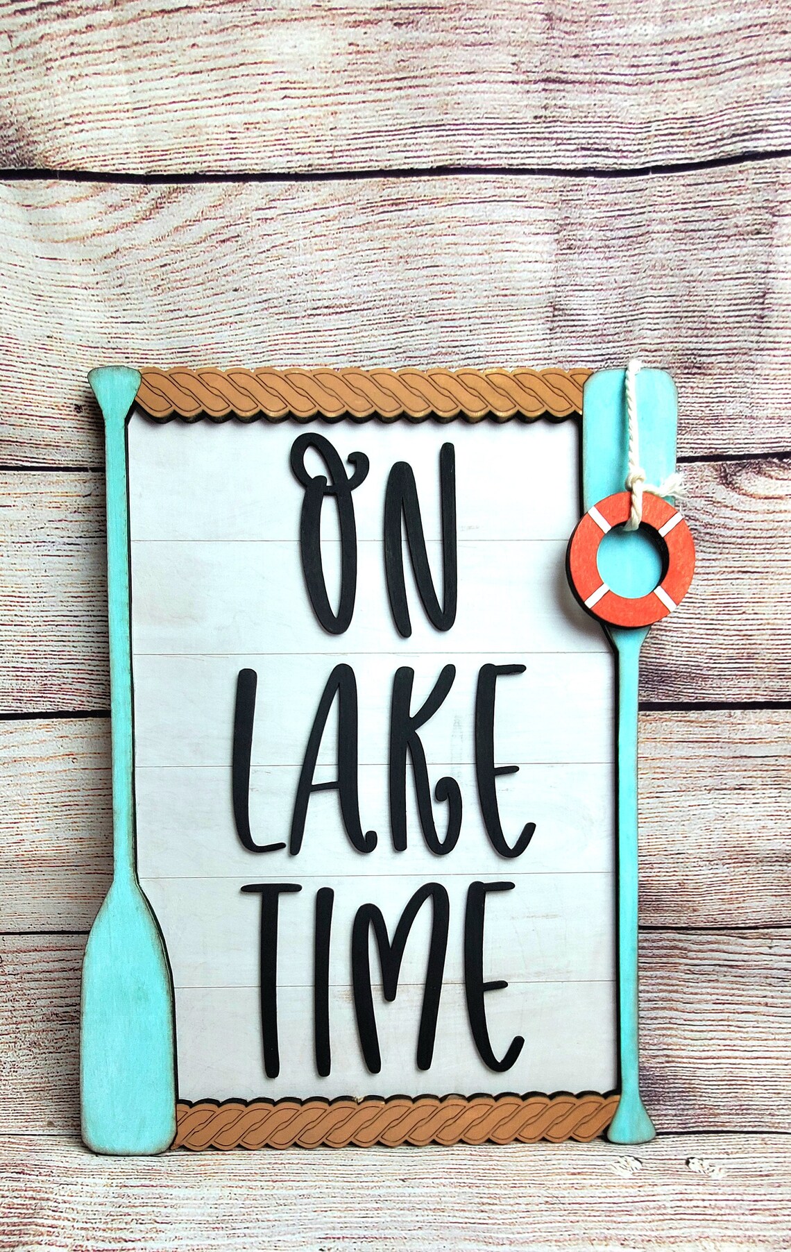 On Lake Time Sign SVG Laser Cut File Digital Download - Etsy