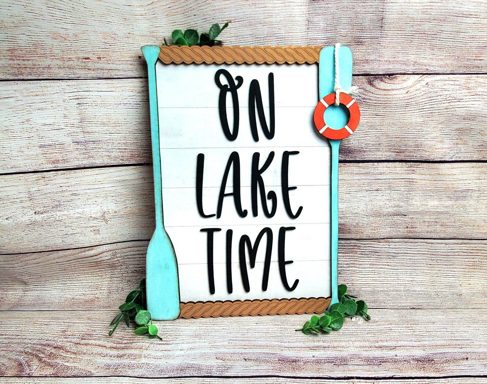 On Lake Time Sign SVG Laser Cut File - Digital Download - Etsy