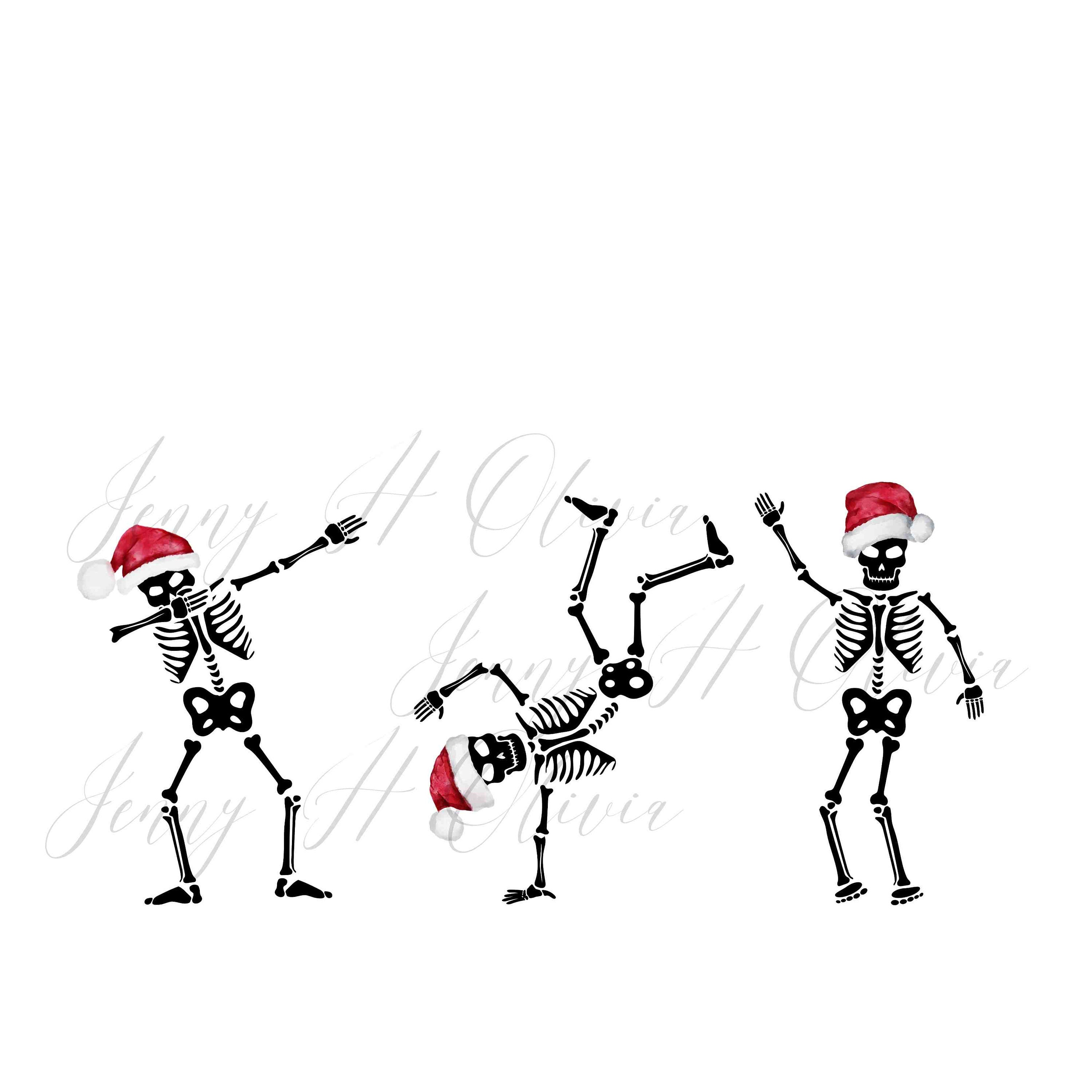 Skeleton, Christmas Skeleton, PNG File, Christmas Decor, Funny ...