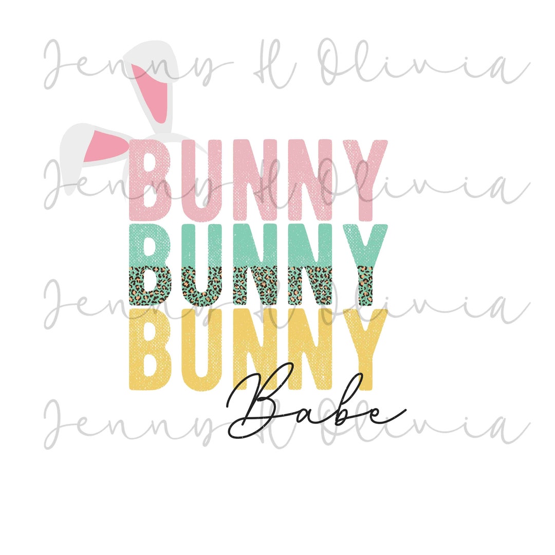Bunny PNG, Easter PNG, Sublimation Clip Art, Bunny Ears, Easter Decor ...