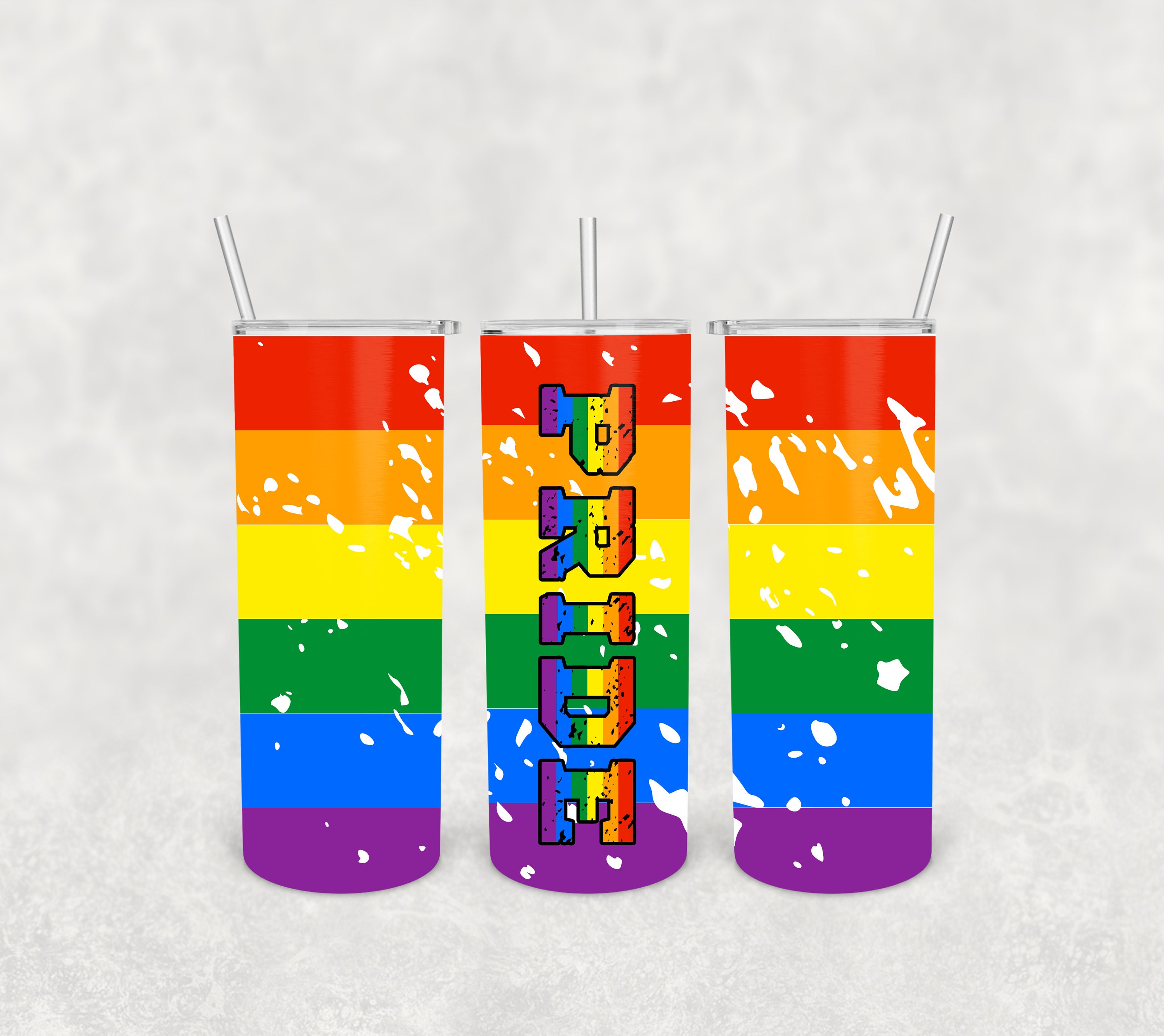 Pride Lgbt Skinny Straight Tumbler Wrap Template 20 Oz Png Etsy Uk