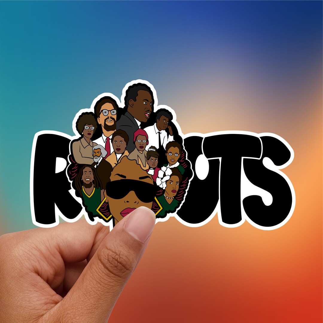 ROOTS African American Icons, 3 Inch Sticker for Water Bottles, Laptops ...