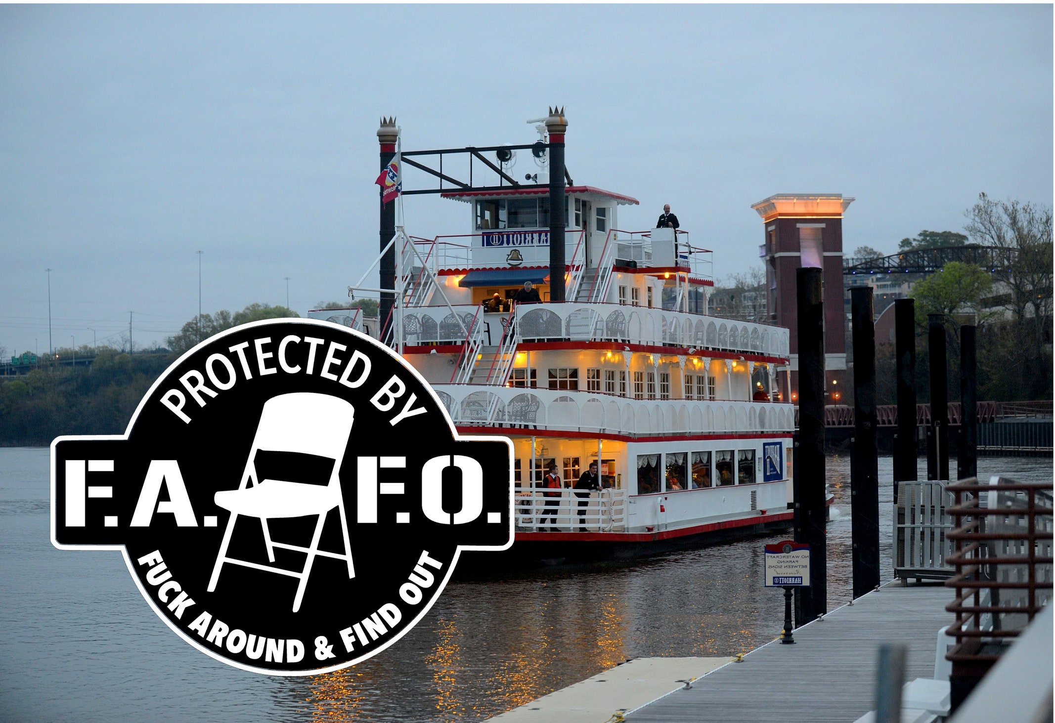 FAFO 6 Inch White Vinyl Permanent Window Decal Montgomery Brawl Viral ...