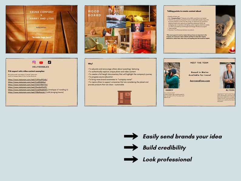 Pitch Deck Template | Content Creators - Etsy
