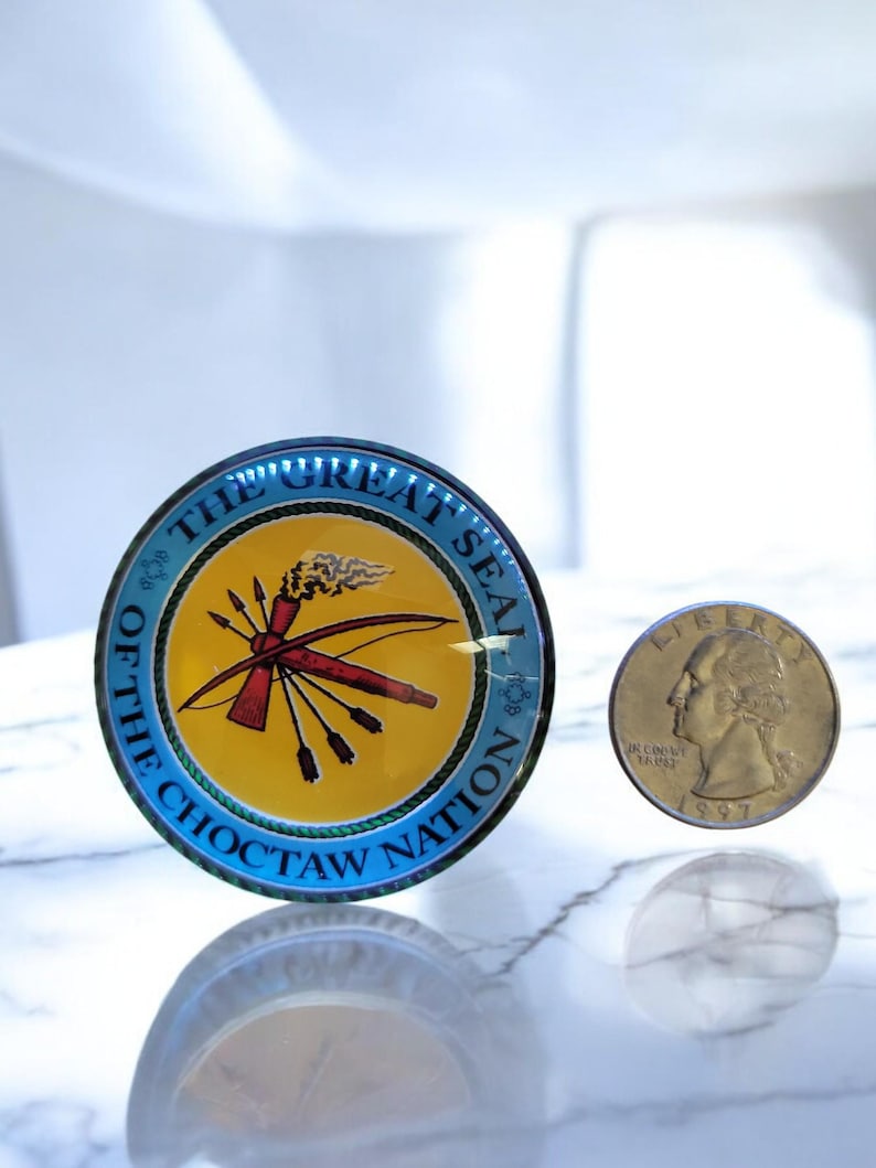 Choctaw Full Color Seal Cabochon - Etsy