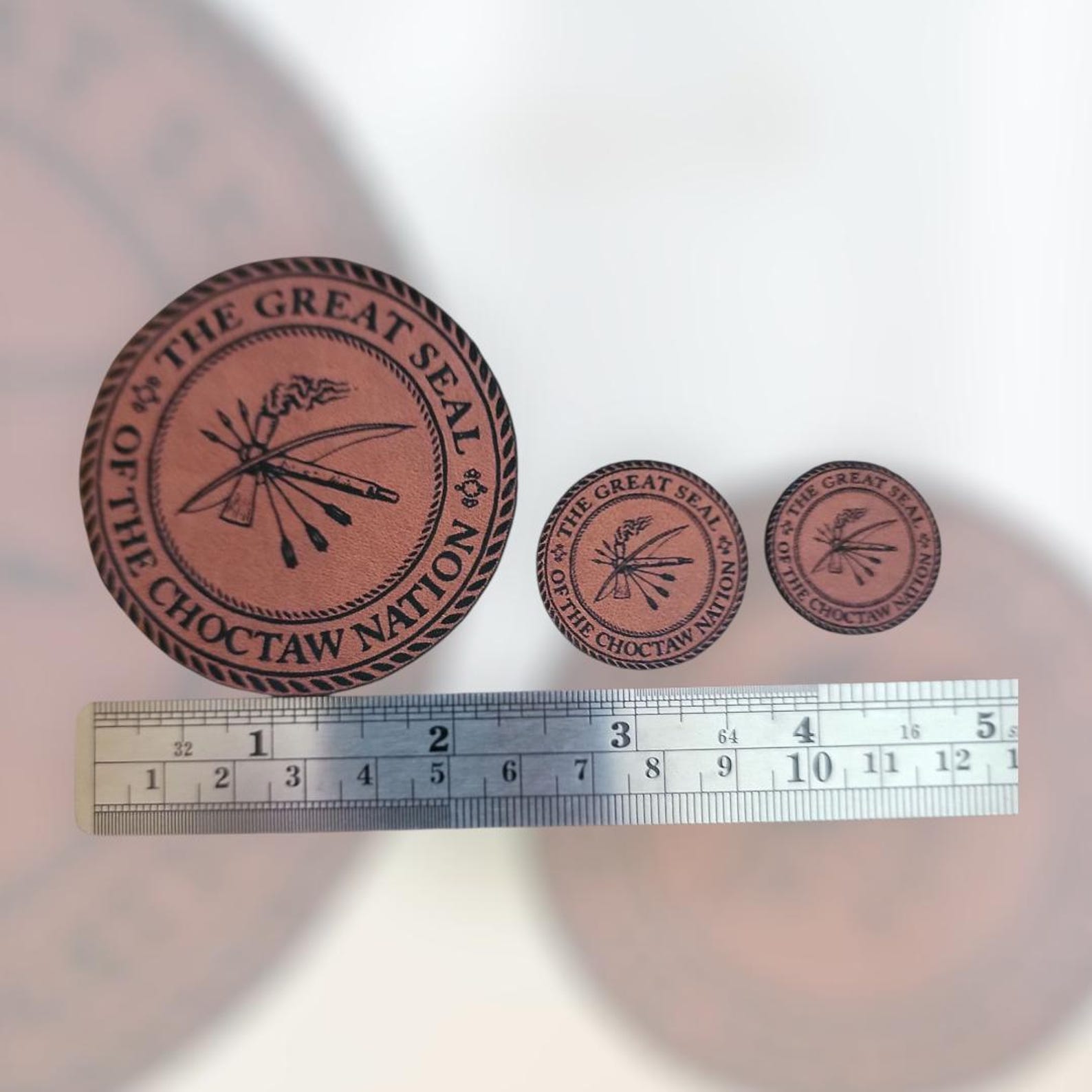 Choctaw Nation Seal Leatherette Patches – Laser Engraved & Cut - Etsy