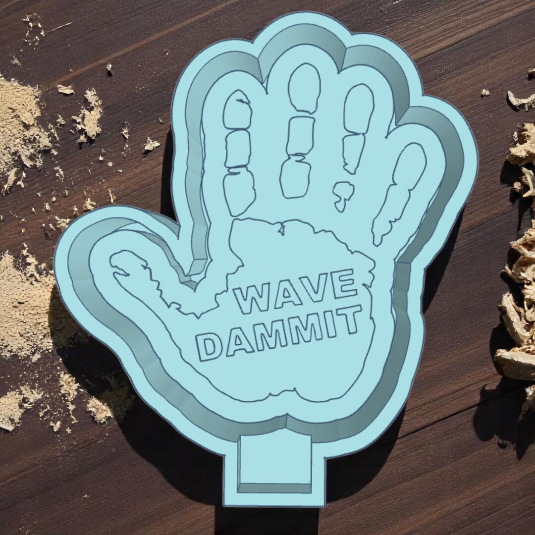 Wave Dammit-freshie Mold -PHYSICAL PRODUCT - Etsy