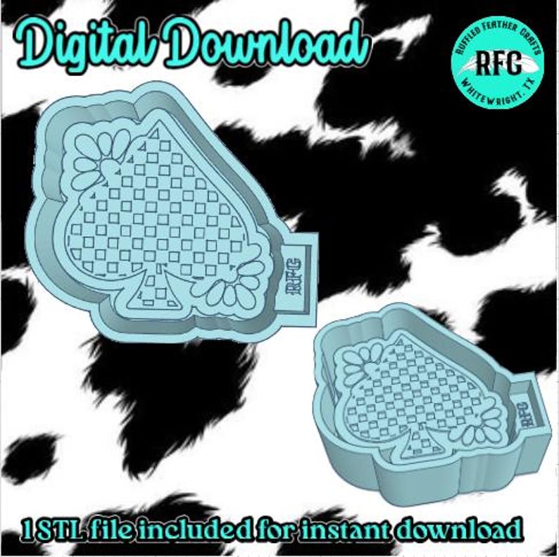 Checkered Spade DIGITAL DOWNLOAD - Etsy