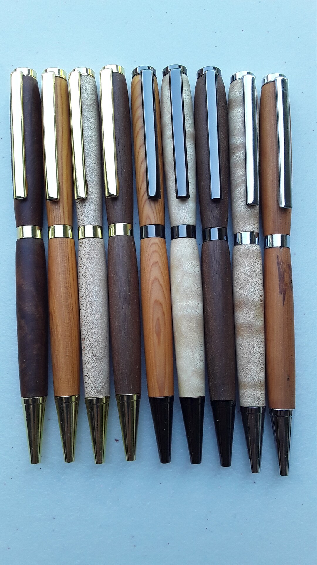 Handmade Personalized Slim Wood Pen - Etsy