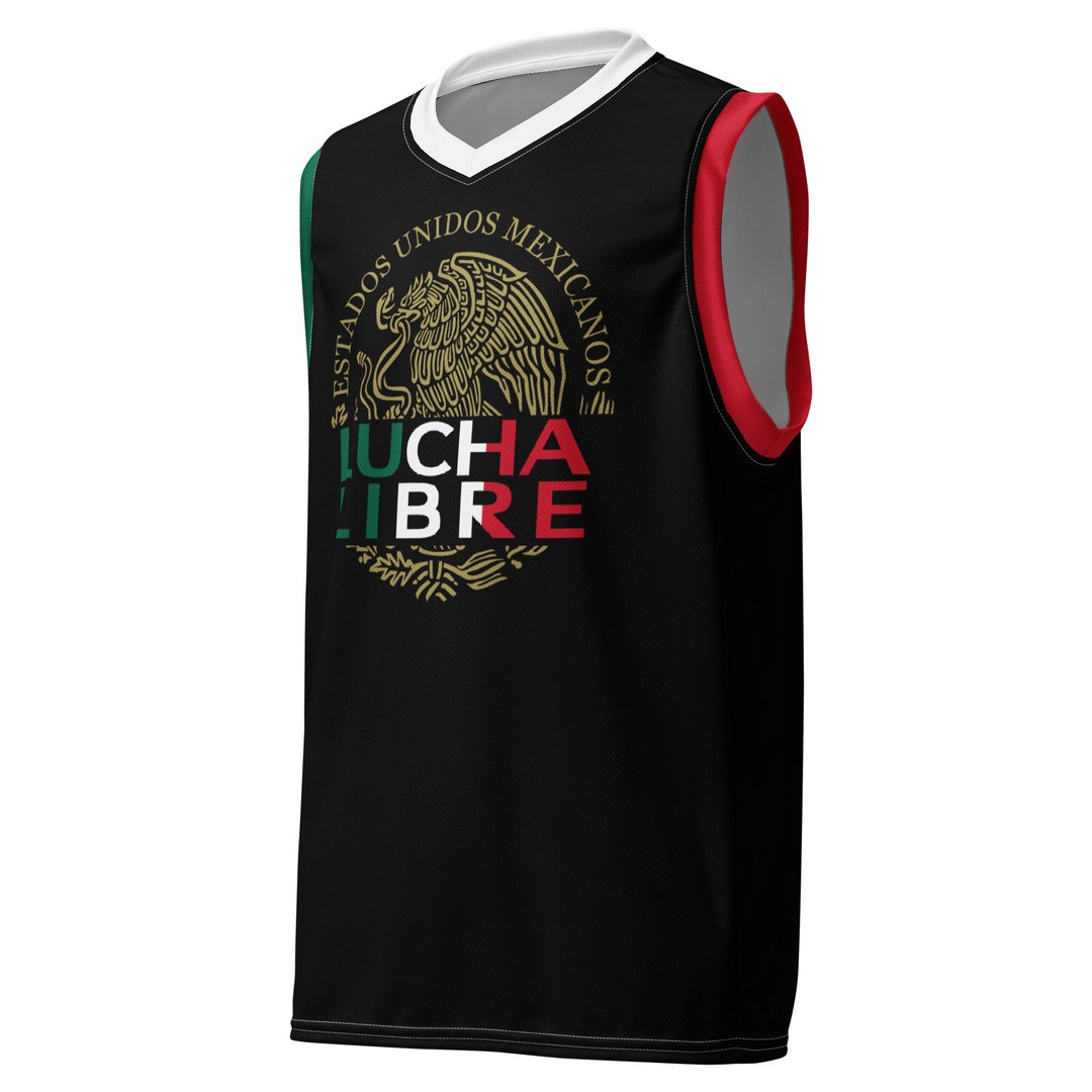 Lucha Libre Mexico COA Recycled Unisex Basketball Jersey, Lucha Libre T ...