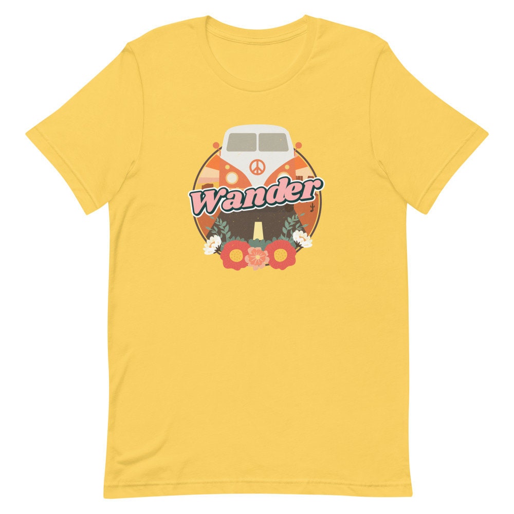 Wander T-shirt, Boho T-shirt, Hippie T-shirt, Retro T-shirt, 70's T ...