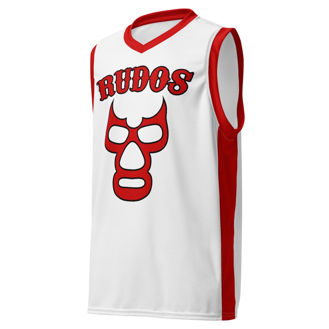 Rudos Lucha Libre Recycled Unisex Basketball Jersey, Luchador Mask T ...
