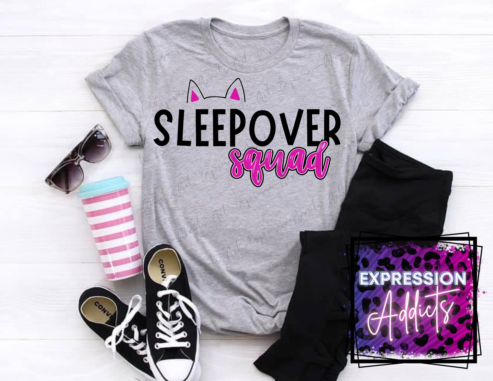 Sleepover Squad PNG&SVG SVG Sublimation Design Cricut Design - Etsy