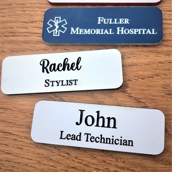 Employee Name Badges - Etsy