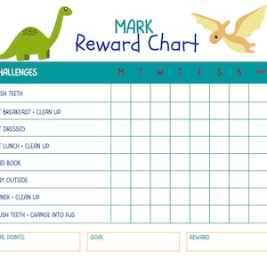 Reward Chart for Toddlers - Etsy