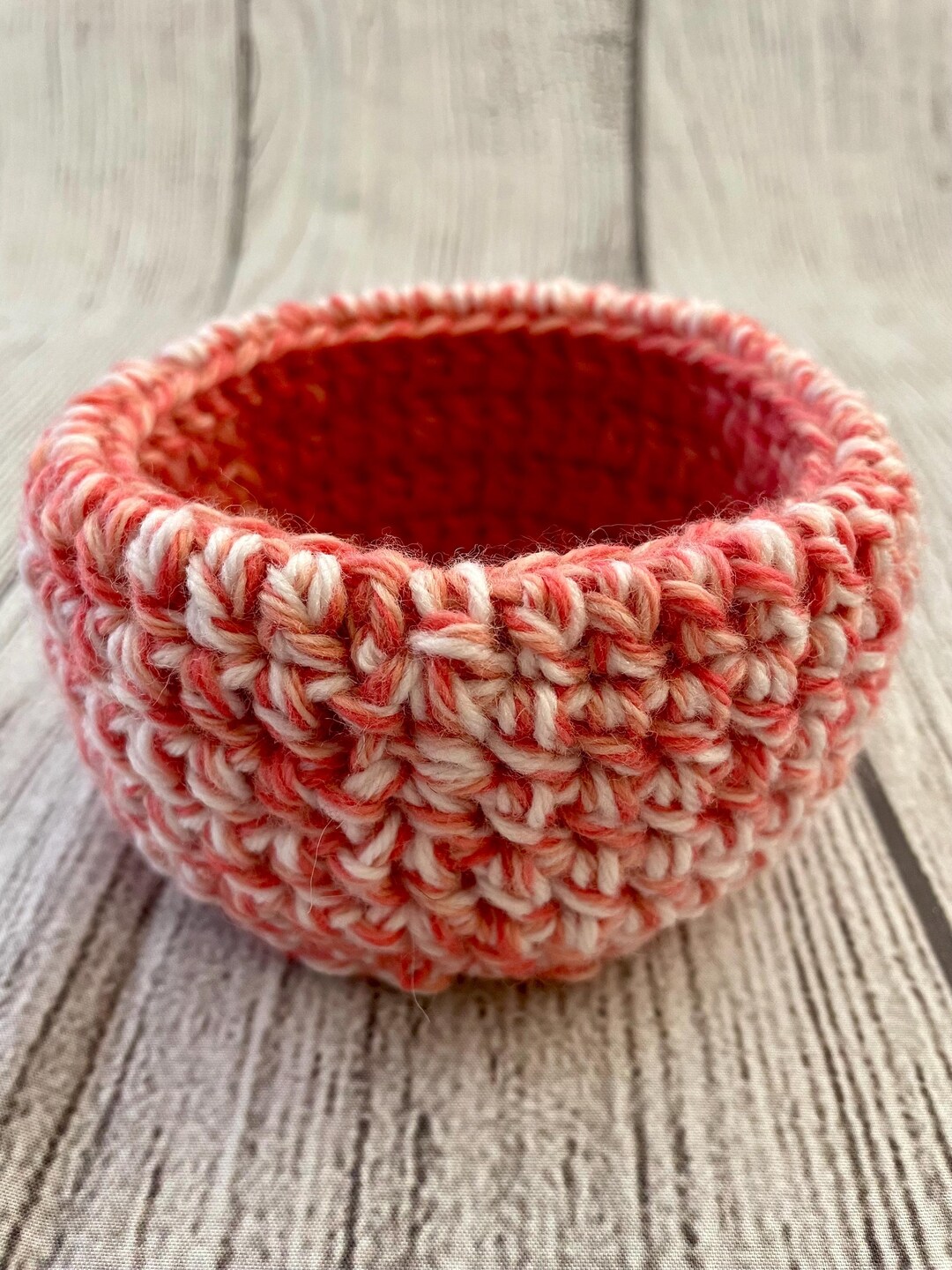 Crocheted Wool Basket - Etsy