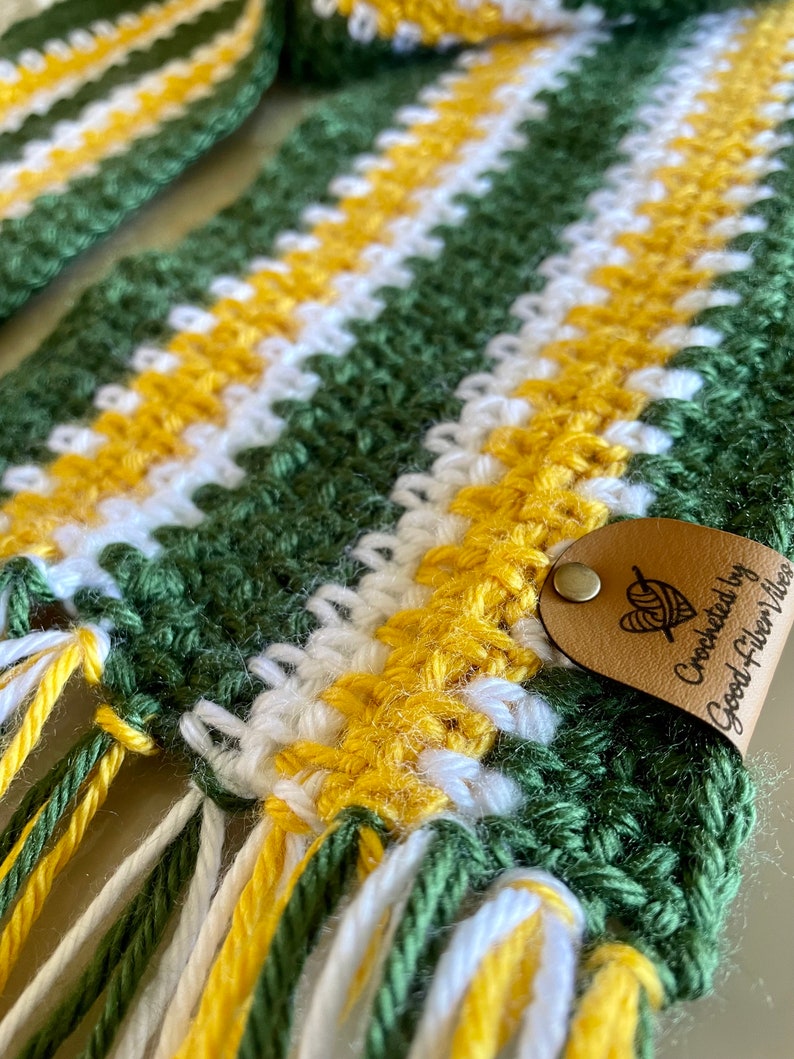 Crochet Scarf, Game Day Scarf - Etsy