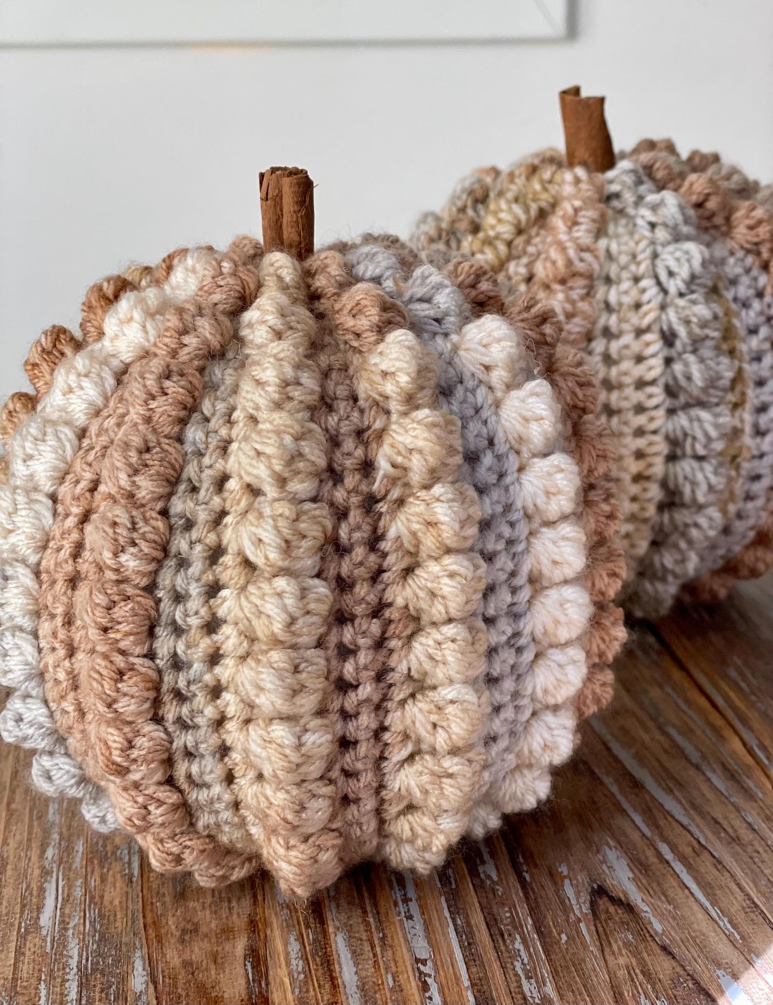 Fall Pumpkin Decor, Crochet Pumpkin, Earth Tones - Etsy