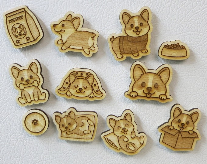 Corgi Magnet Set 1 3-pack of 1.5 Inch Magnets - Etsy
