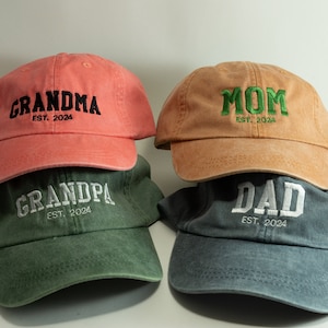 Custom Text Embroidered Hat, Personalized Cap, Vintage Baseball Hat ...