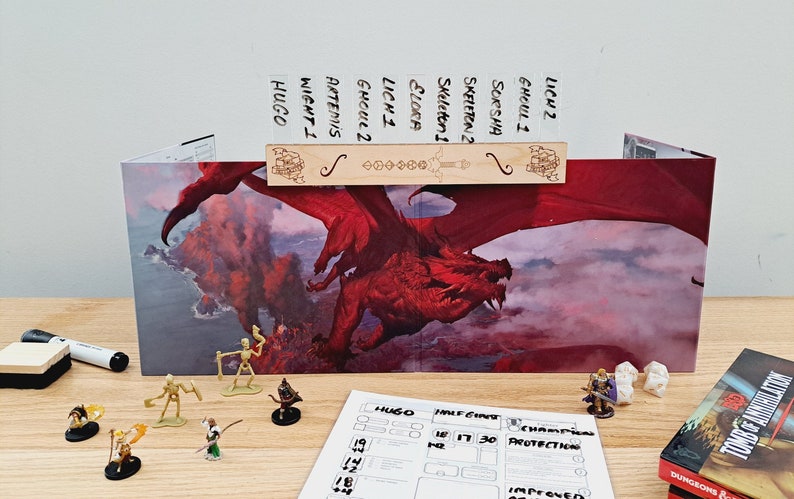 Dungeons and Dragons Initiative Tracker DM Screen Initiative - Etsy