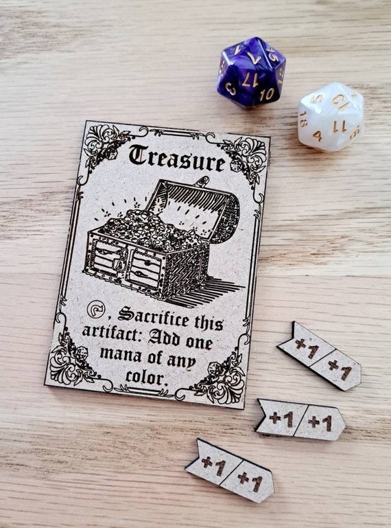 MTG Tokens Treasure Token the Monarch the Initiative Magic - Etsy