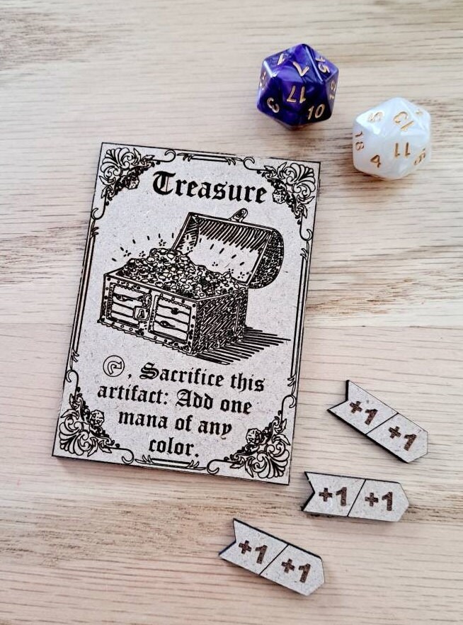 MTG Tokens Treasure Token the Monarch the Initiative Magic - Etsy