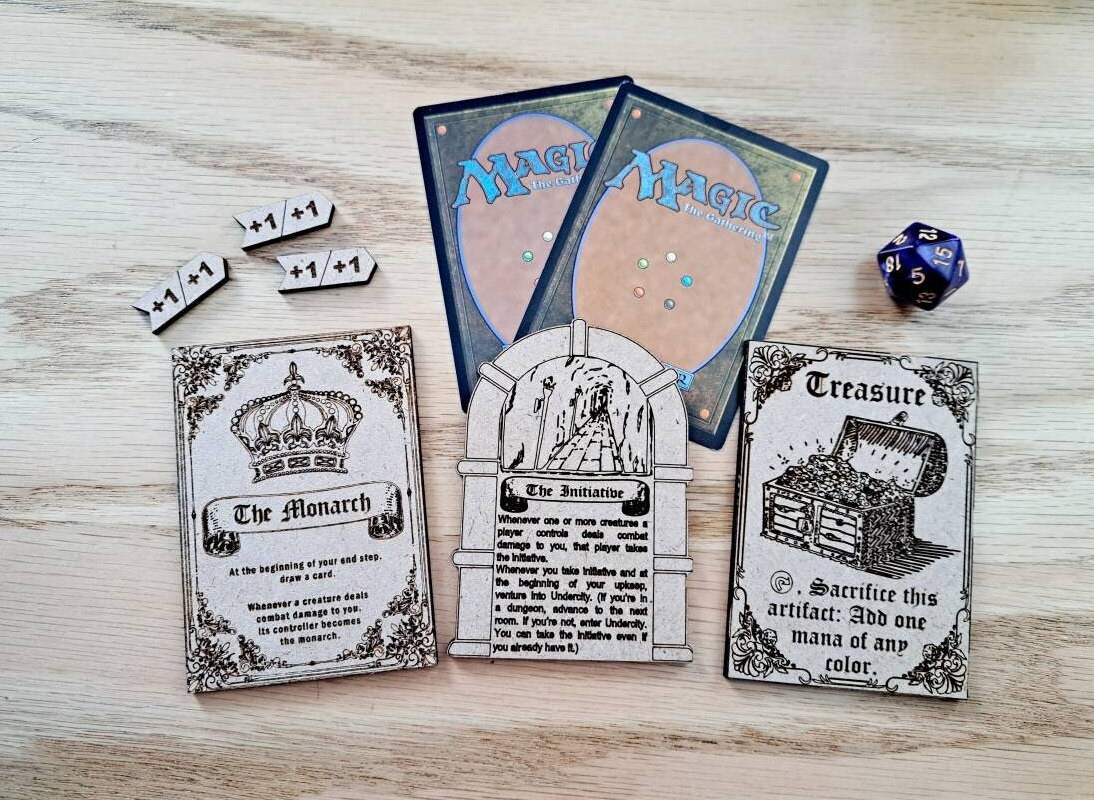 MTG Tokens Treasure Token the Monarch the Initiative Magic - Etsy