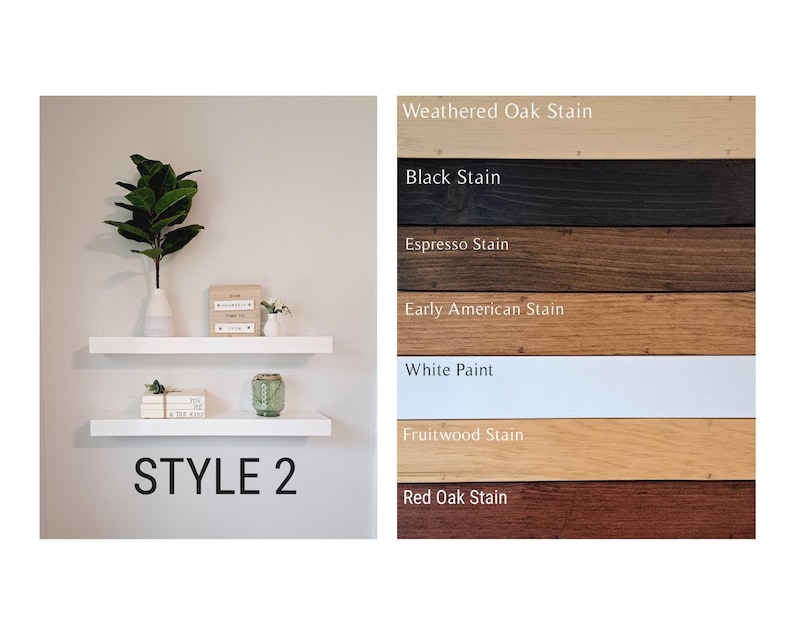 Color Sample for Floating Shelves - Etsy
