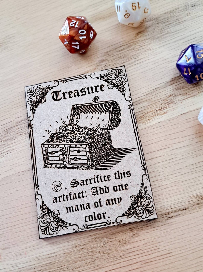 MTG Tokens Treasure Token the Monarch the Initiative Magic - Etsy