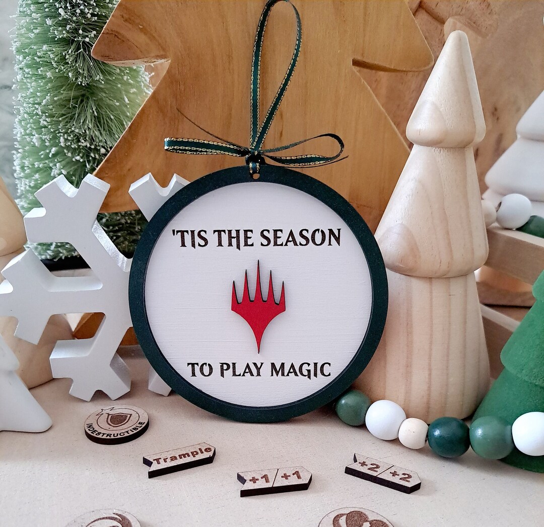 MTG Christmas Gift, Magic the Gathering Ornament, Magic Christmas ...