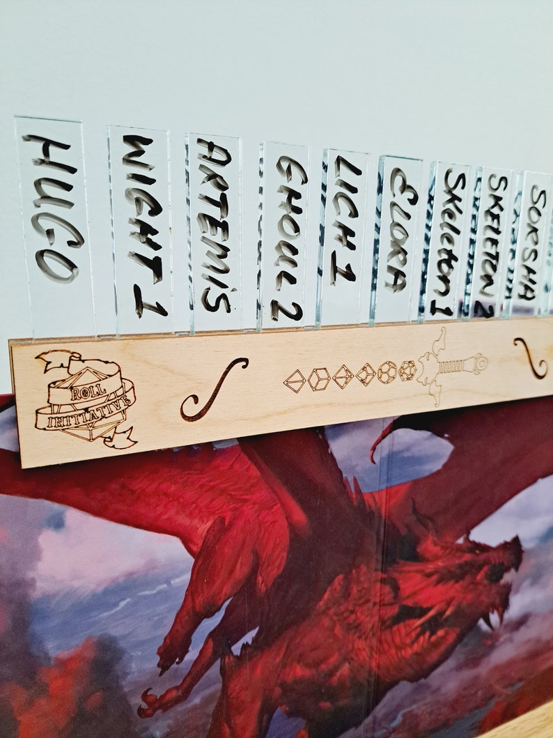 Dungeons and Dragons Initiative Tracker DM Screen Initiative - Etsy