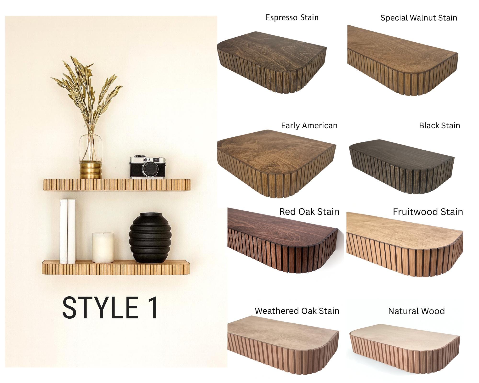 Color Sample for Floating Shelves - Etsy