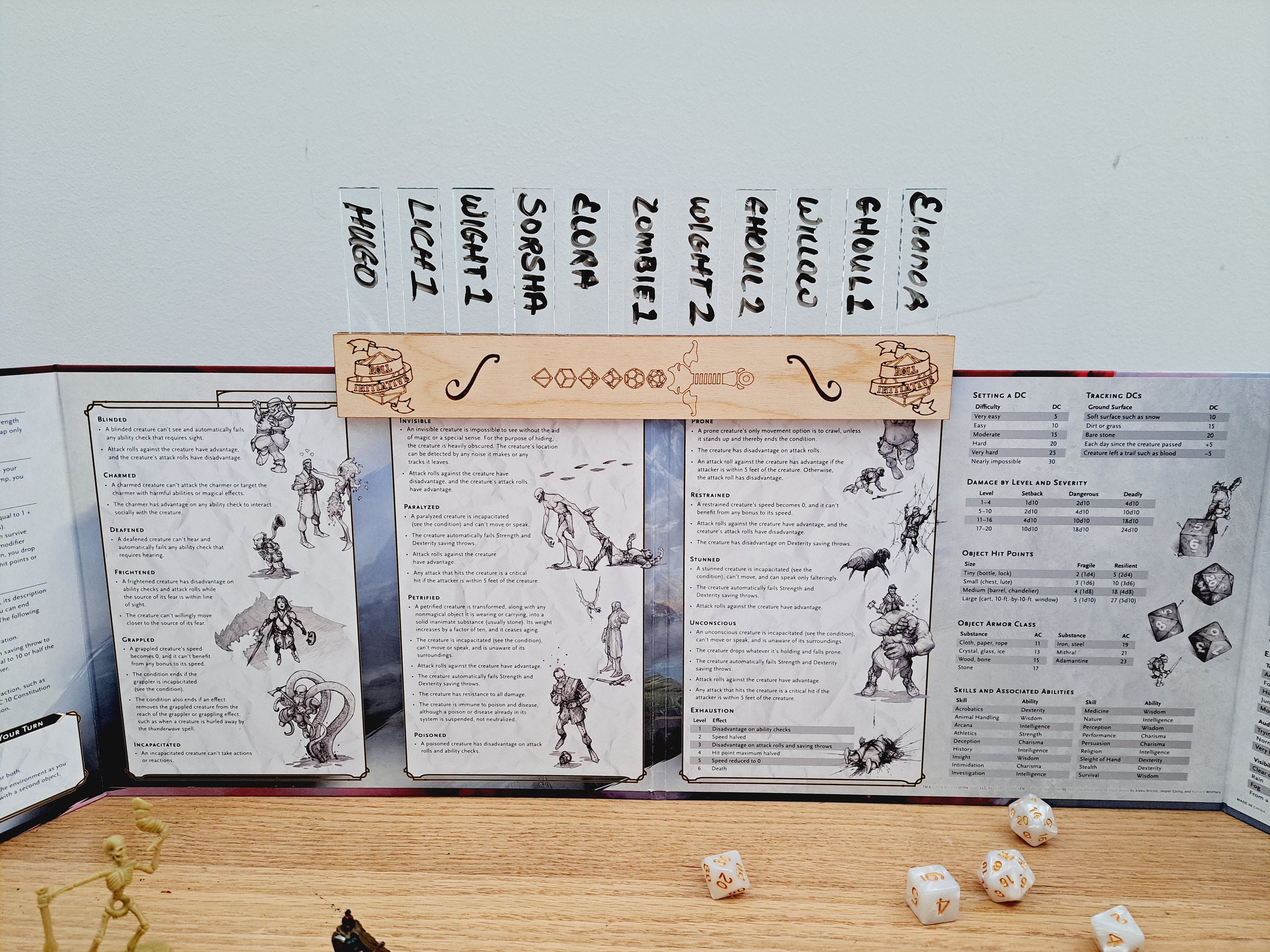 Dungeons and Dragons Initiative Tracker DM Screen Initiative - Etsy