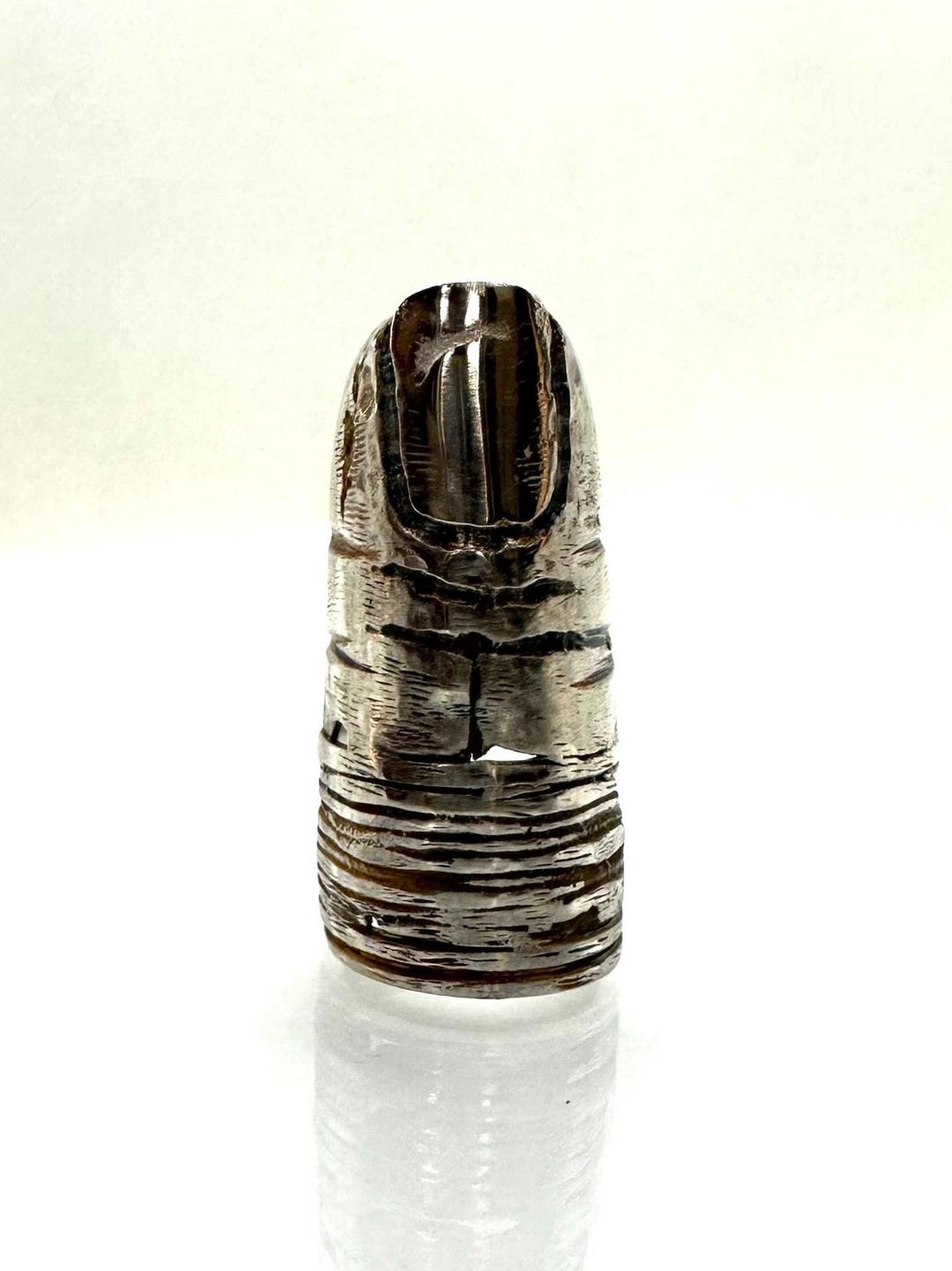Men’s Silver Fingertip Ring. Avantgarde Jewellery. Handmade. - Etsy