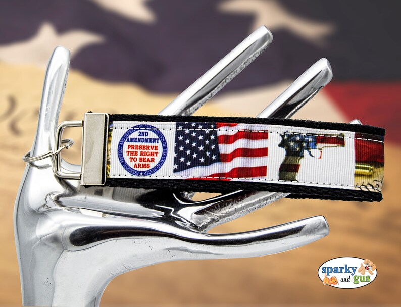 2nd Amendment Keychain With Tassel Second Amendment Key Fob - Etsy