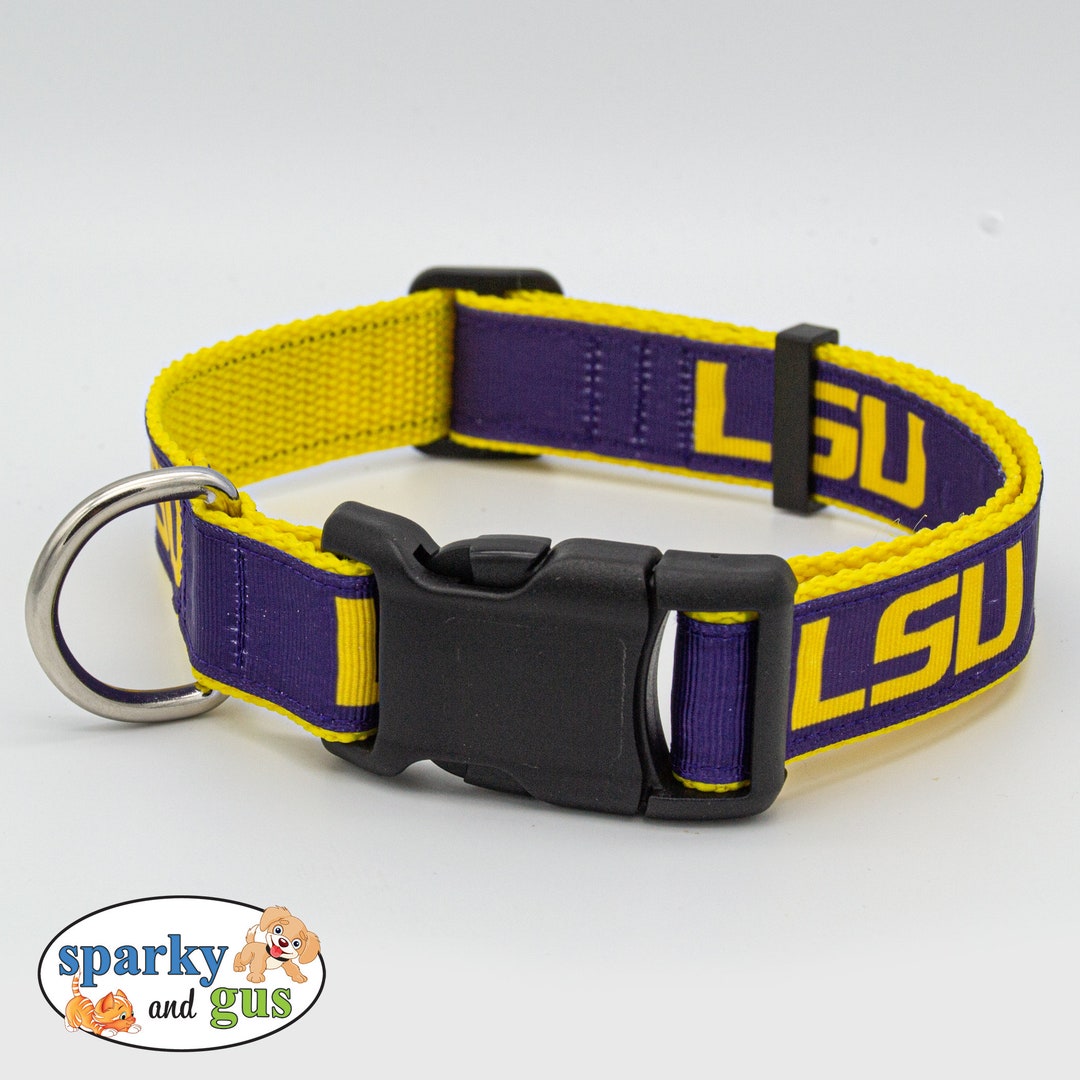 Dog Collar LSU Inspired Dog Collar 3/4 or 1 - Etsy